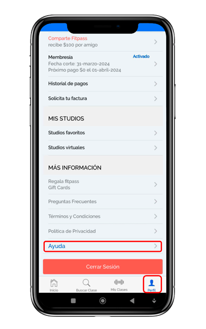 Reservé una clase en fitpass®, pero el estudio me informa que la clase se dio en otro día y ...
